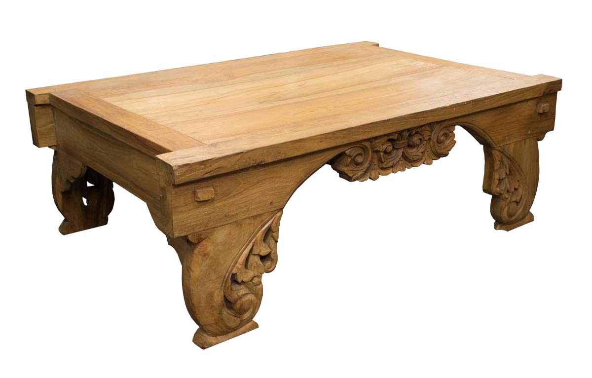 Ornate Indonesian Coffee Table | Outdoor Furniture Taren Point